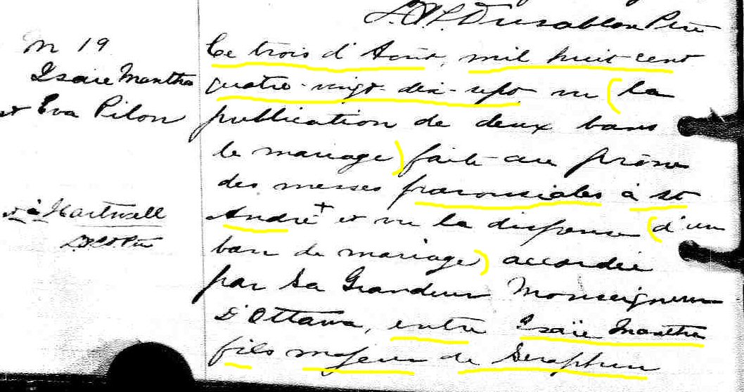 Tutorial 5: Examining French Marriage Records - Making French Genealogy ...